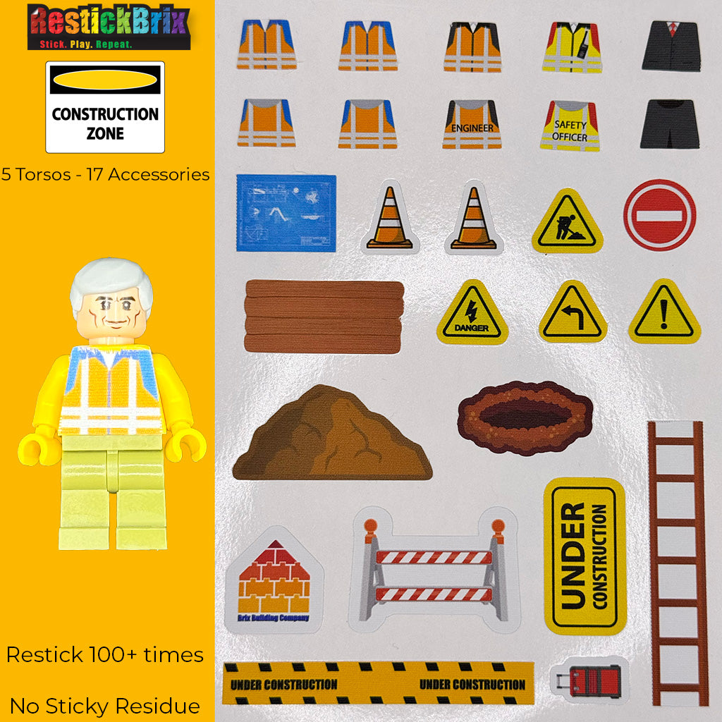 RestickBrix | Reusable Stickers for Creative Building Play